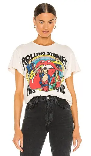 MadeWorn The Rolling Stones 1981 Tour Tee - Off White