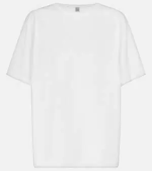 TOTEME Oversized Cotton Jersey T-shirt - White