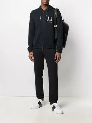 Armani Exchange Logo-print Track Pants - Blue
