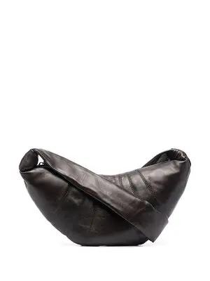 LEMAIRE Croissant Leather Shoulder Bag Brown