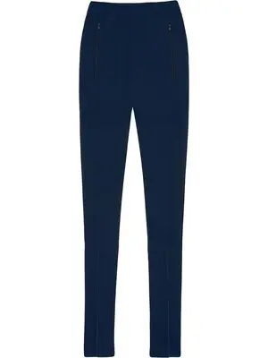 Wardrobe.NYC Front Ankle-zip Leggings - Blue