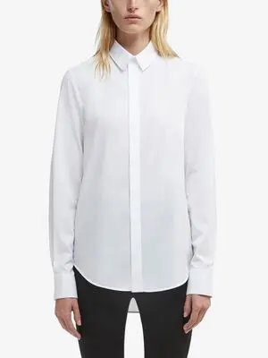Wardrobe.NYC Long-sleeve Cotton Shirt - White