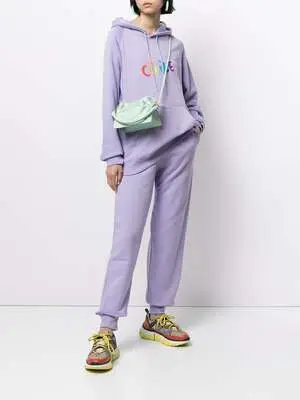 Être Cécile Logo Print Hoodie - Purple