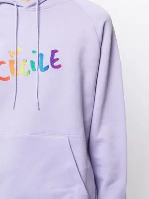 Être Cécile Logo Print Hoodie - Purple