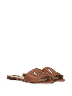 Dolce & Gabbana Dg Millennials Leather Slides