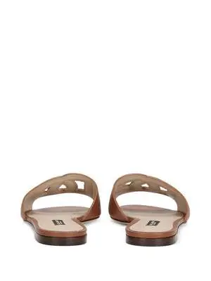 Dolce & Gabbana Dg Millennials Leather Slides