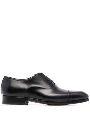 Magnanni Leather Oxford Shoes - Black