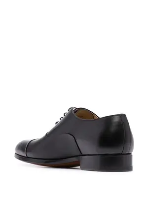 Magnanni Leather Oxford Shoes - Black