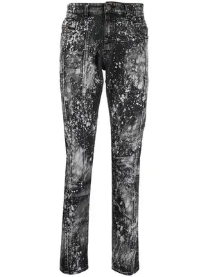 DIESEL® D-strukt Paint Treated Slim-fit Jeans