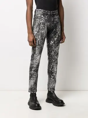 DIESEL® D-strukt Paint Treated Slim-fit Jeans