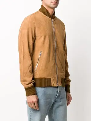 Officine Générale Todd Zipped Bomber Jacket