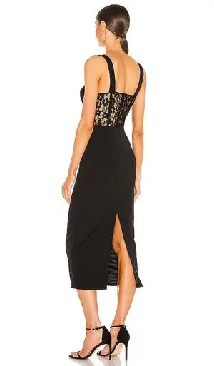 Bardot Corset Lace Panel Dress In Black - 29% Off | Editorialist