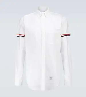 Thom Browne Grosgrain Armband Shirt - White