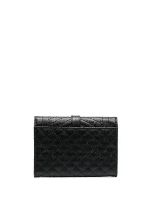 Saint Laurent Pebbled Envelope Cardholder