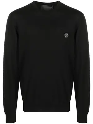 Philipp Plein Logo Plaque Jumper