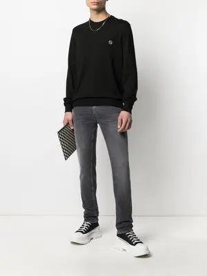 Philipp Plein Logo Plaque Jumper