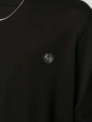 Philipp Plein Logo Plaque Jumper