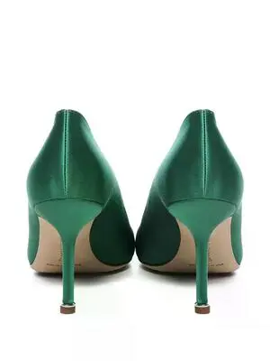 Manolo Blahnik 90mm Hangisi Satin Pumps