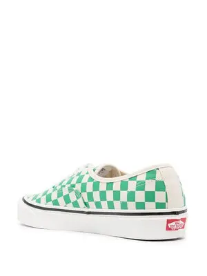 VANS Authentic 44 Dx Checkerboard Print Sneakers - Green