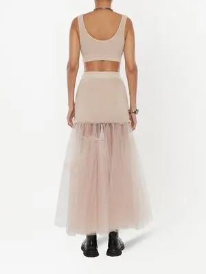 Alexander McQueen Ribbed Knit Cropped Top