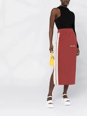 Palm Angels Side-stripe Logo-pint Skirt