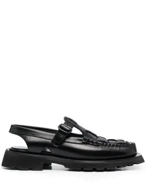 Hereu Cranc Sport Slingback Loafers - Black