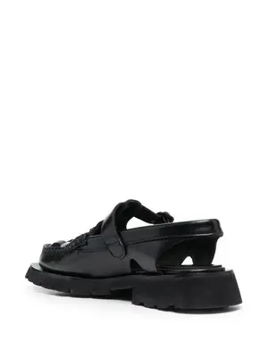 Hereu Cranc Sport Slingback Loafers - Black