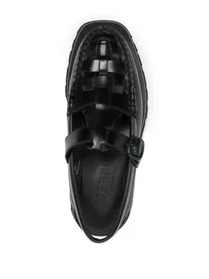 Hereu Cranc Sport Slingback Loafers - Black