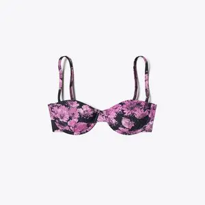 Tory Burch Balconette Bikini Top Pink Pixel Floral