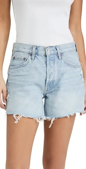 AGOLDE AGOLDE Parker Long Denim Shorts Parade