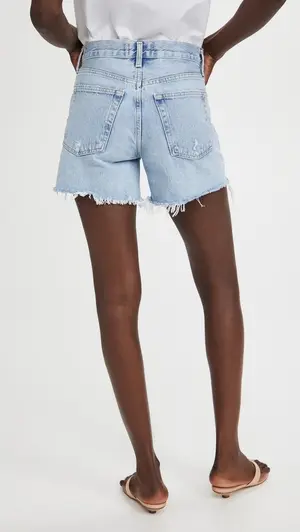 AGOLDE Parker Long Denim Shorts - Swapmeet