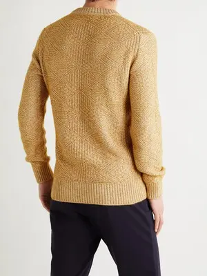 Loro Piana Slim-fit Cable-knit Silk And Cashmere-blend Sweater