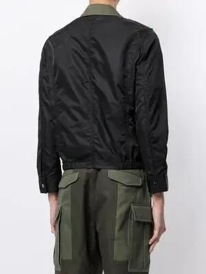 PORTS V Panelled Zipped Bomber Jacket