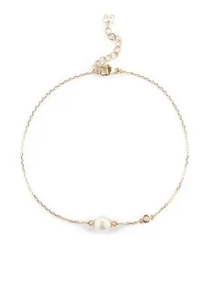 Mateo 14kt Yellow Diamond And Pearl Chain Bracelet - Gold