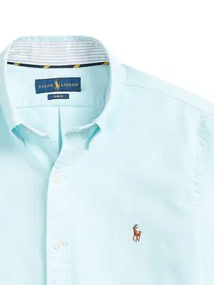 Polo Ralph Lauren Embroidered Logo Oxford Shirt - Blue