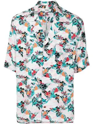 SULVAM Floral-print Shirt