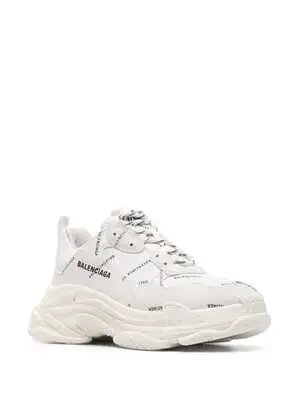 Balenciaga Triple S Low-top Sneakers - White