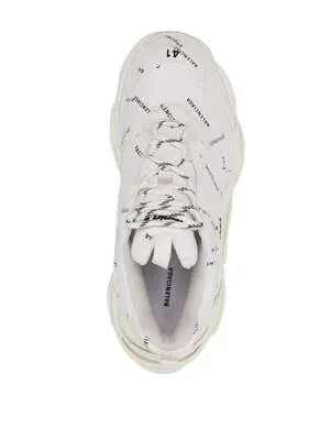 Balenciaga Triple S Low-top Sneakers - White