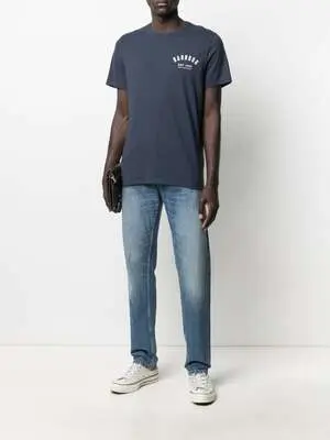 Barbour Logo-print Cotton T-shirt - Blue