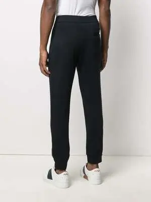 Armani Exchange Logo-embroidered Track Pants - Blue