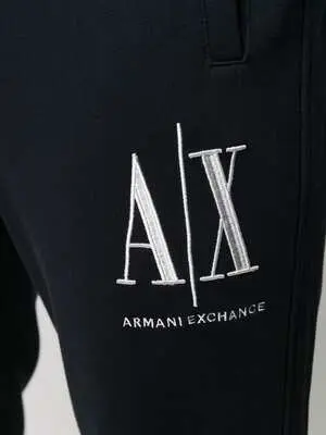 Armani Exchange Logo-embroidered Track Pants - Blue