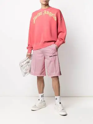 Palm Angels Side-stripe Logo Track Shorts