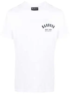 Barbour Logo-print Short-sleeved T-shirt - White