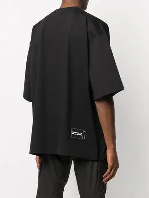 We11Done Logo-print Oversized T-shirt - Black