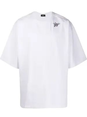 We11Done Logo-print Oversized T-shirt - White