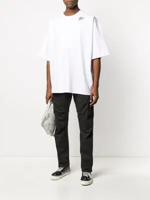 We11Done Logo-print Oversized T-shirt - White