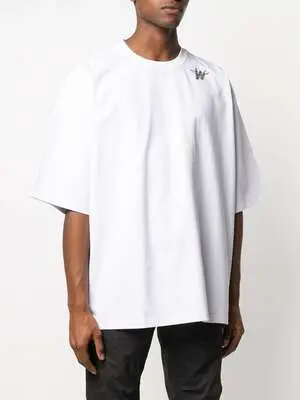 We11Done Logo-print Oversized T-shirt - White