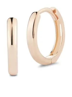 Mateo 14kt Rose Gold Huggie Earrings