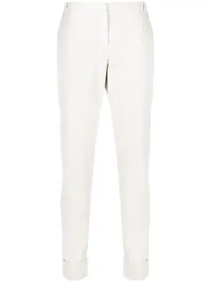 Fabiana Filippi Turn-up Cuff Slim Trousers