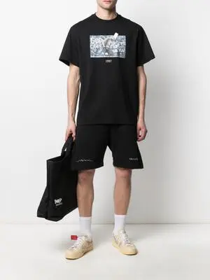 THROWBACK. Photograph-print Crew-neck T-shirt
